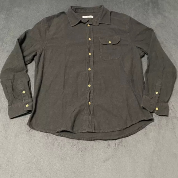 Zara | Shirts | Zara Mens Extra Large Button Up Collared Solid Dark ...